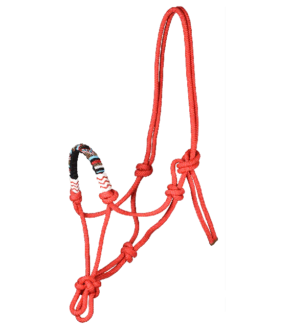 Waldhausen Rope Halter Pearls Red - Pony - HALRPRD-P – Sheps Outfitters