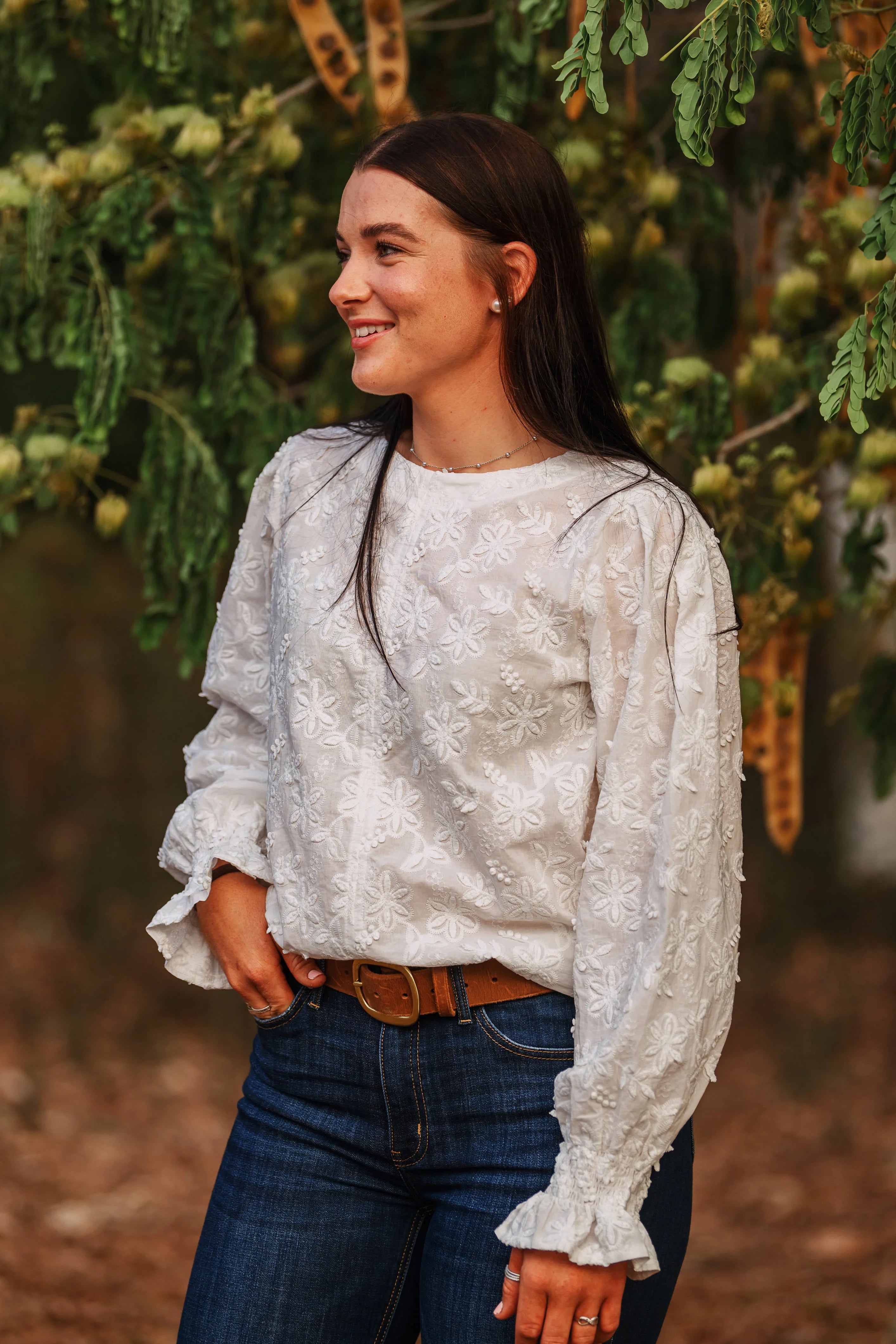 Lime & Soda Quinn Blouse - White – Sheps Outfitters