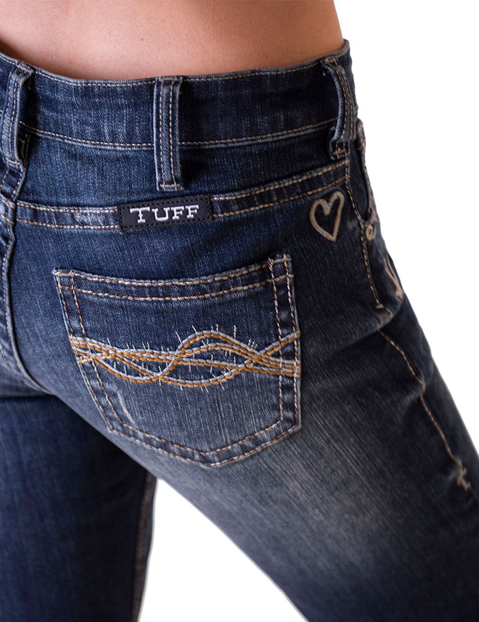 Cowgirl Tuff Ladies Jeans - Natural Waist - Inspire Dark – Sheps Outfitters