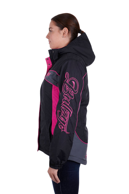 Bullzye Ladies Carla Jacket - Black/Pink - B3W2709057 – Sheps Outfitters