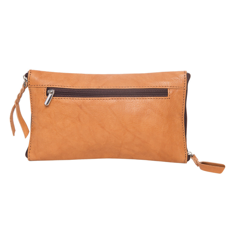 The Design Edge Cowhide Double Spectacle Case- Tan and White Hairon ...